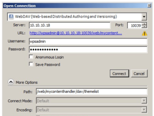 WebDAV Theme Portal 8.5 – cyberduck – ArquitecturaIBM Consulting